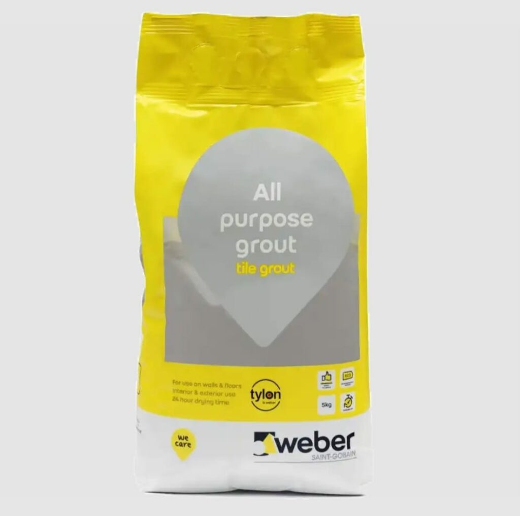 Tylon Weber Tile Grout Light Grey 5KG – Dadas Tile World